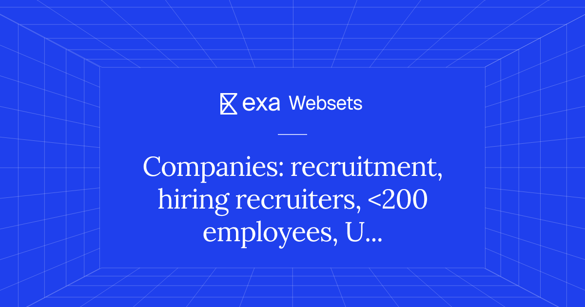5 Companies: recruitment, hiring recruiters,