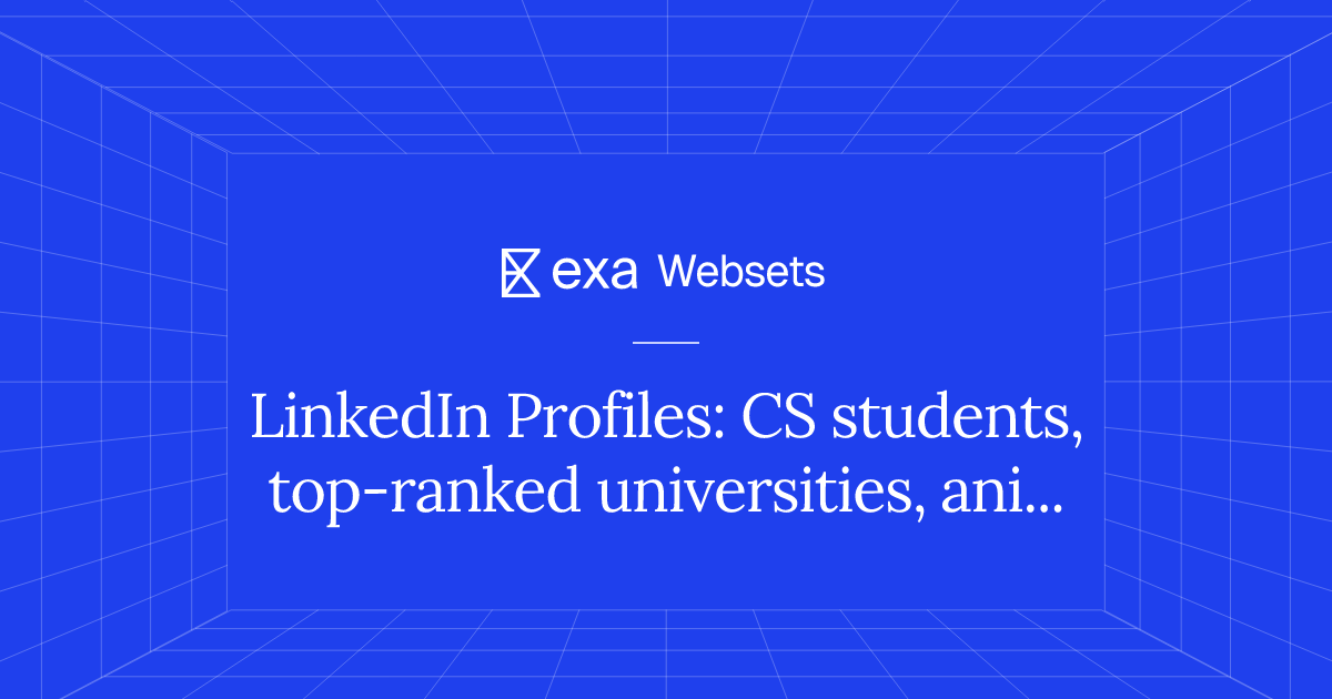 5 LinkedIn Profiles: CS students, top-ranked universities, anime/comics ...