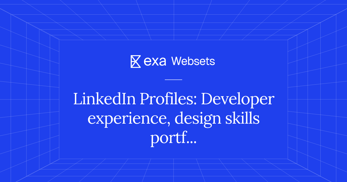 5 LinkedIn Profiles: Developer experience, design skills portfolio ...