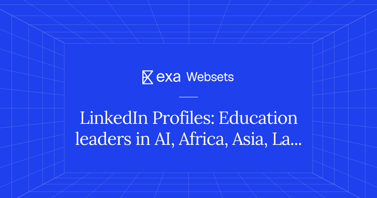 5 LinkedIn Profiles: Education leaders in AI, Africa, Asia, Latin ...