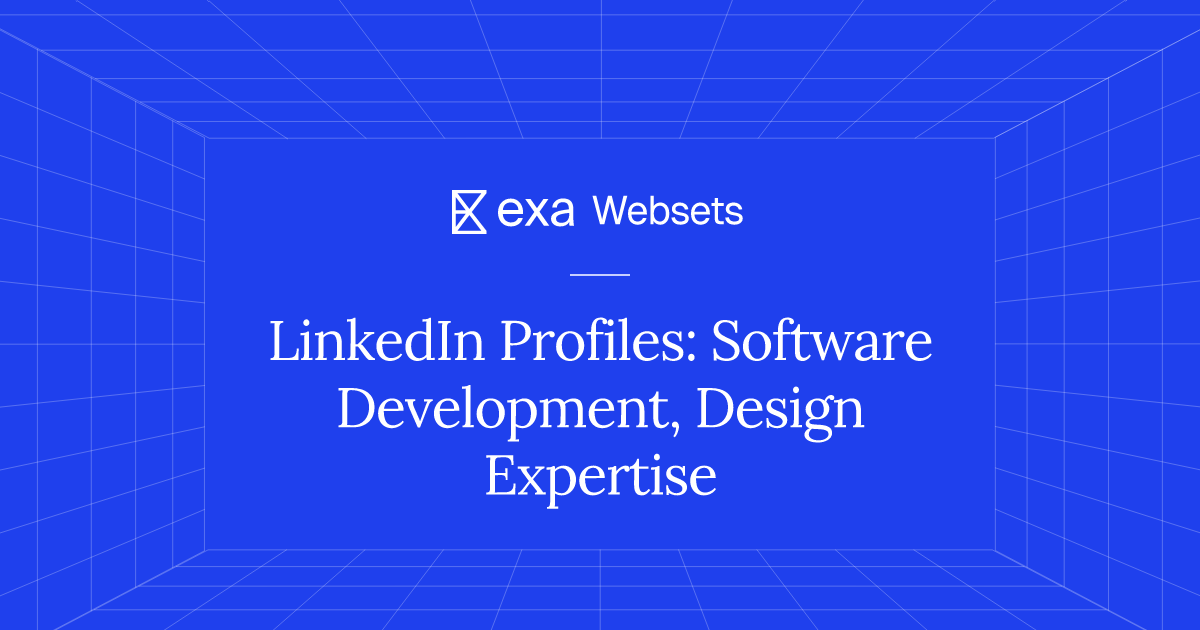 5 LinkedIn Profiles: Software Development, Design Expertise | Exa Websets
