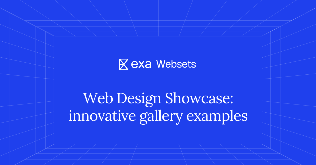 5 Web Design Showcase: innovative gallery examples | Exa Websets